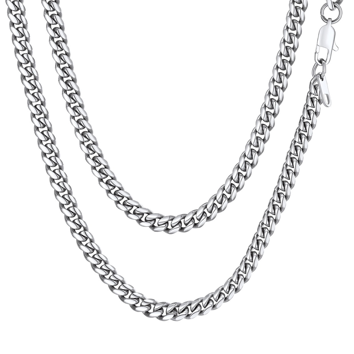 ChainsProMax Stainless Steel Cuban Chain Necklace 20inch 6MM Men Link ...