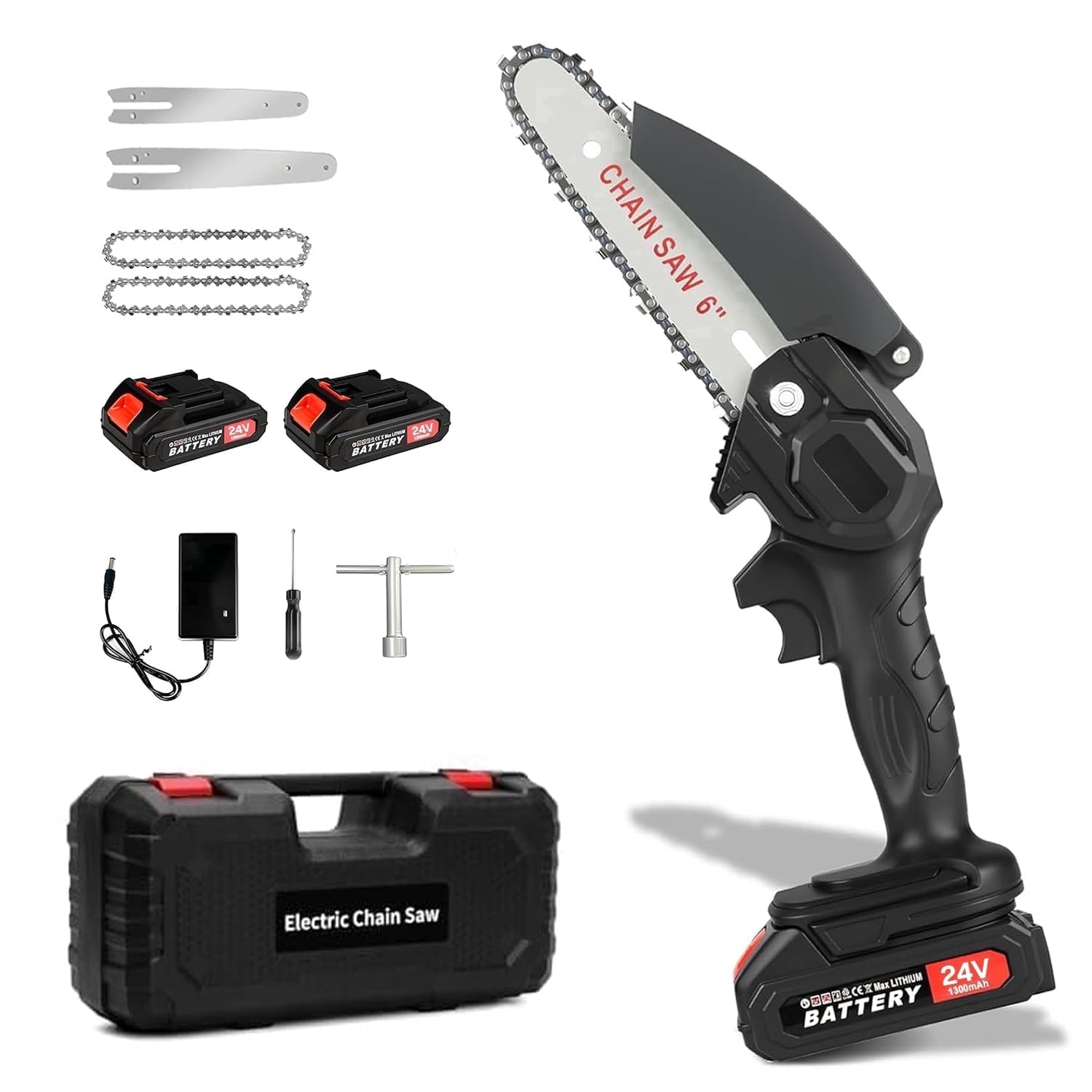 BN-LINK Mini Chainsaw,Lightweight Electric Pruning Saw Cordless,Hand ...