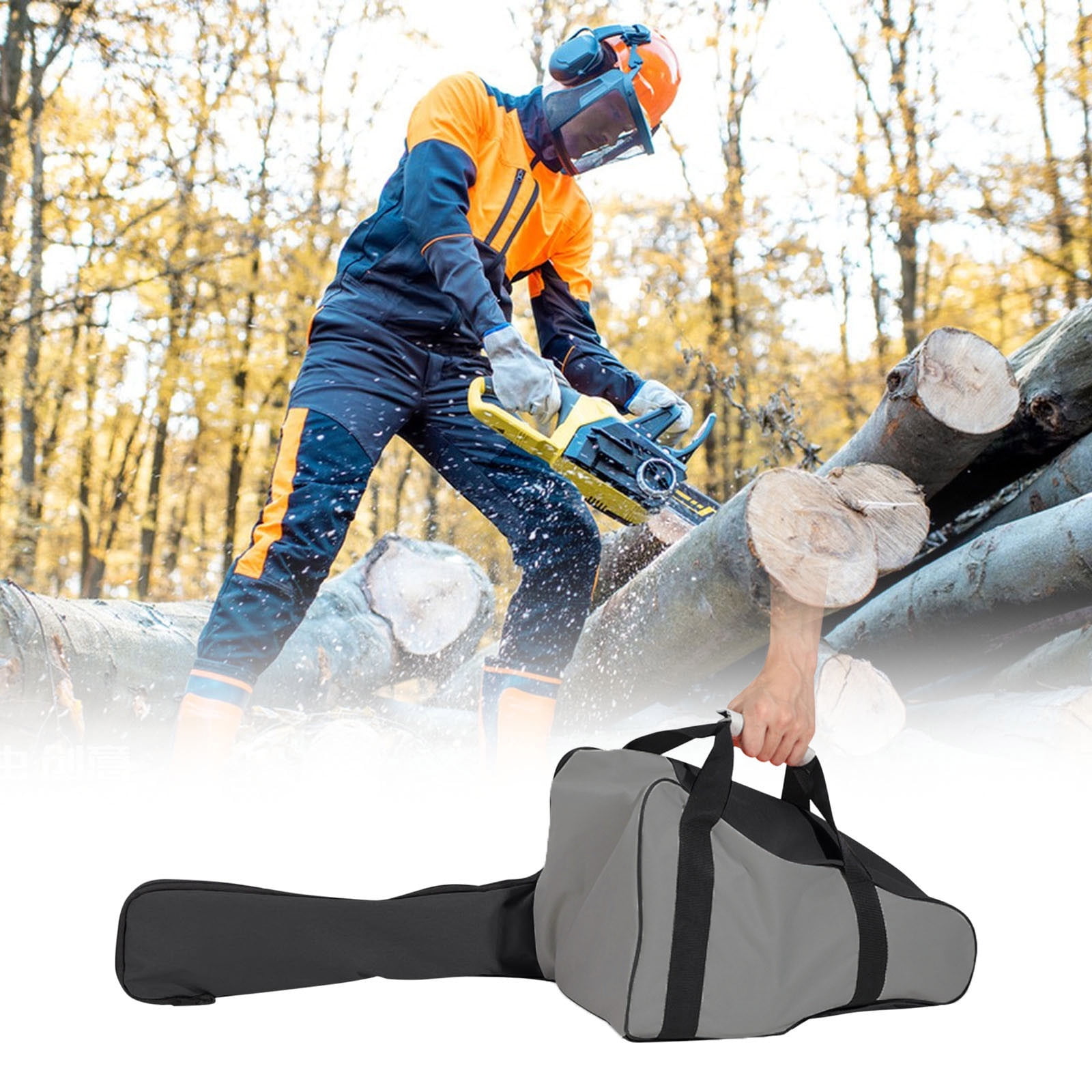 Chainsaw Bag Carrying Zipper Case For 16-20 Inch Chainsaws Heavy-Duty ...