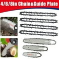 Chainsaw Chain Replacement Kit And Blade Guide Fits For 4/6/8 Inch ...