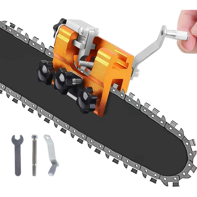 Chainsaw Chain Sharpening Tool, Hand-Cranked Chainsaw Sharpening Jig ...