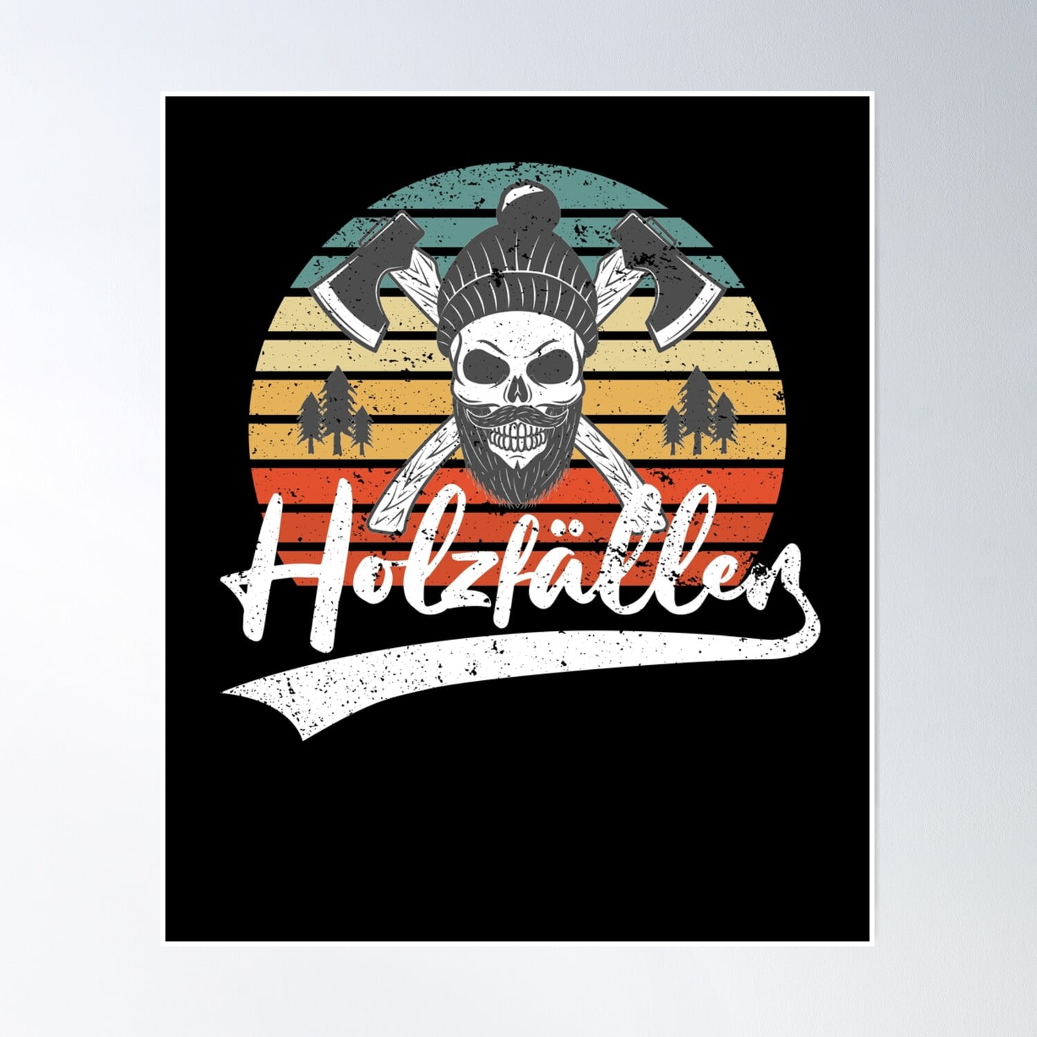 Chainsaw Chainsaw Lumberjack Wood Forest Worker Poster Wall Art, Modern Wall Decor, 8x12 ...