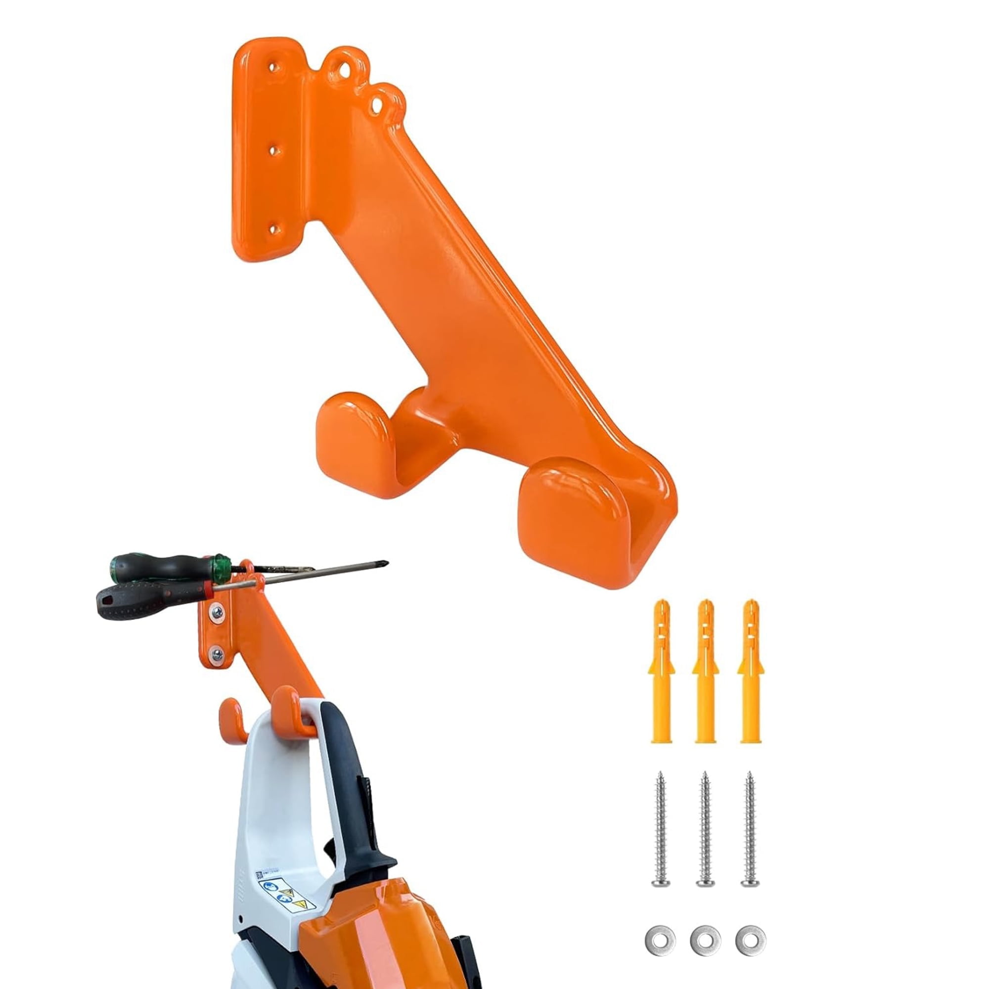 Chainsaw Hanger, 1 Pack Chainsaw Wall Mount, Heavy Duty Chainsaw Holder ...