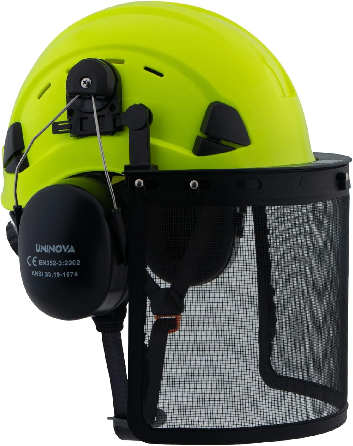 Chainsaw Helmet for Forestry Arborist with Mesh Visor Face Shield ...