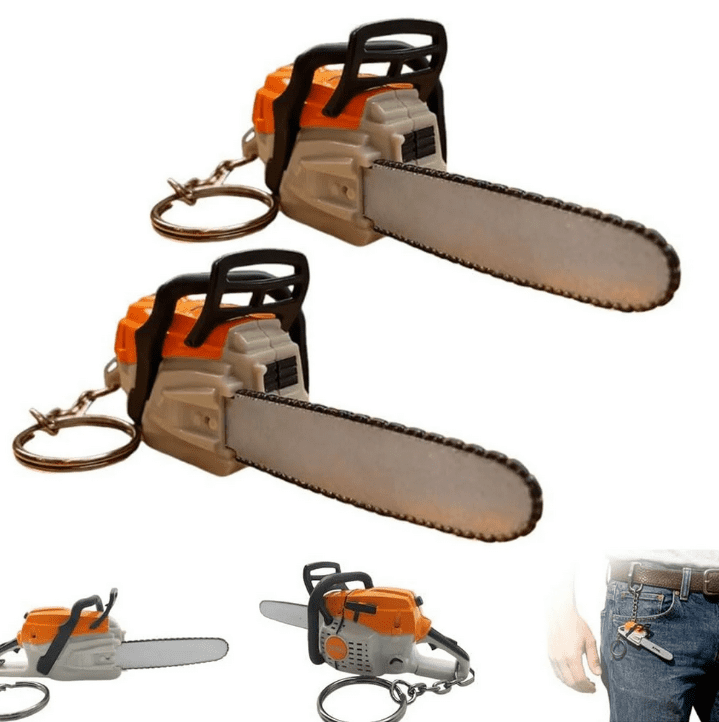 Chainsaw Keychain Portable Chainsaw Key Ring with Realistic Sound ...
