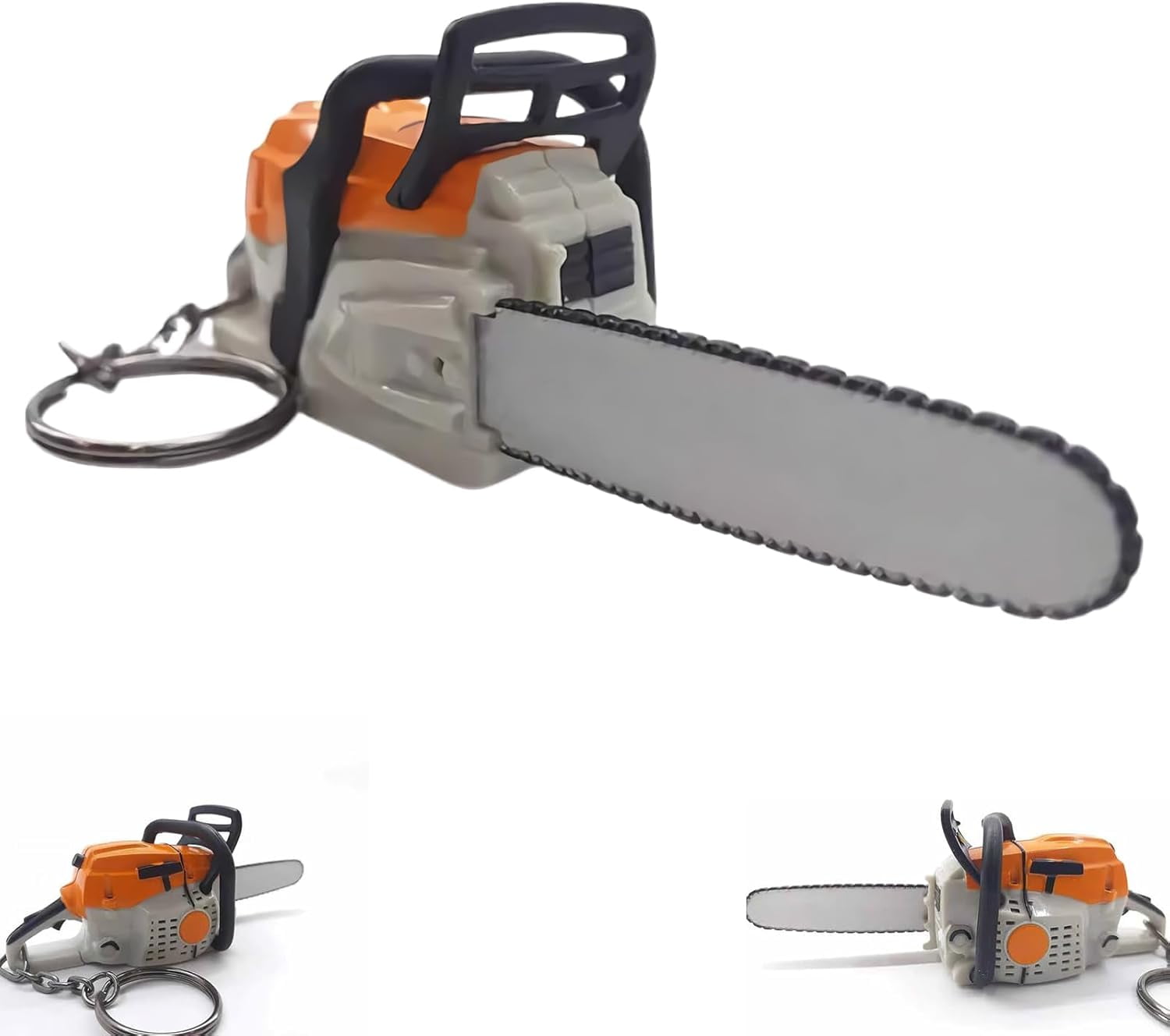 Chainsaw Keychain, Portable Chainsaw Keyring with Realistic Sound ...