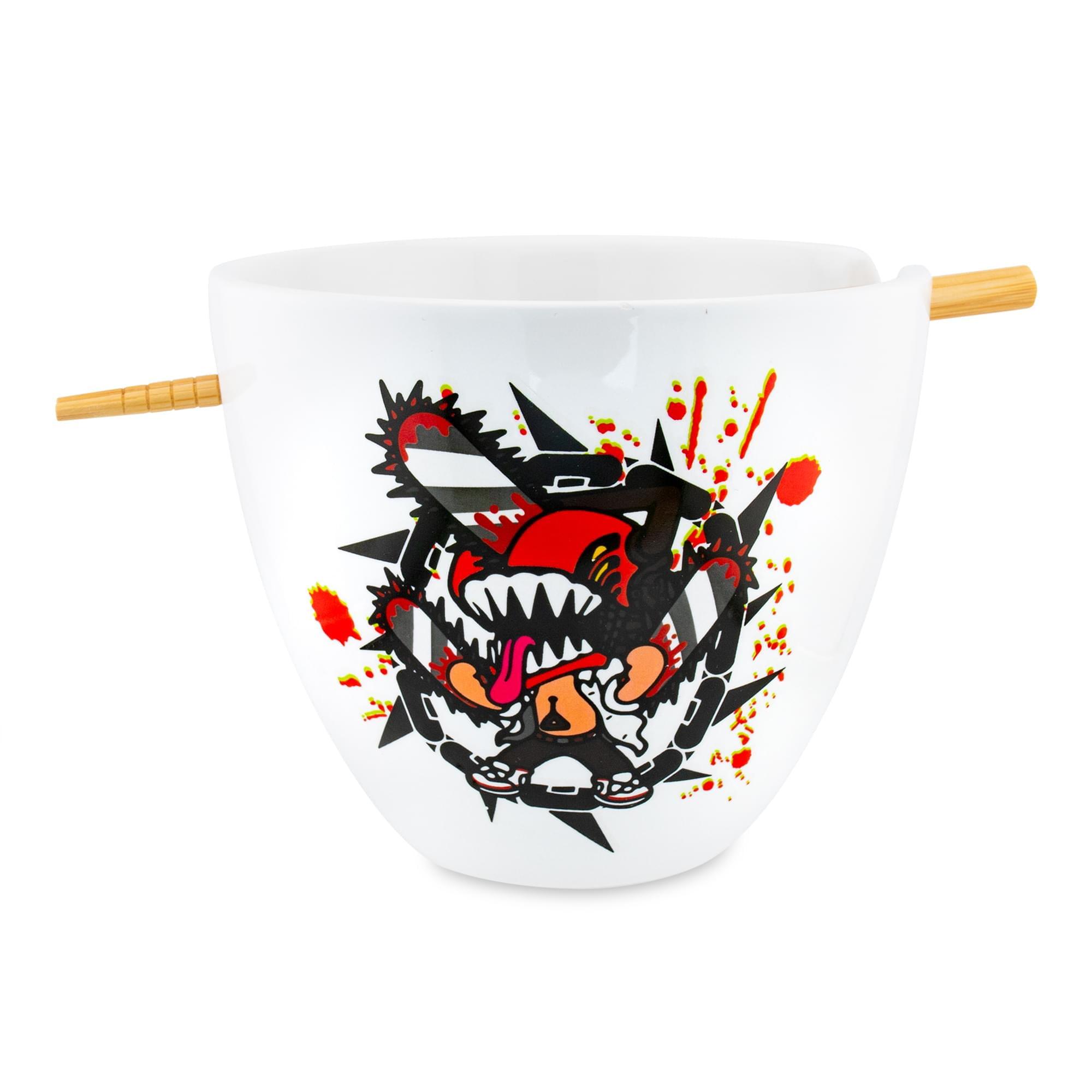 Chainsaw Man 16-Ounce Ceramic Ramen Bowl and Chopstick Set - Walmart.com