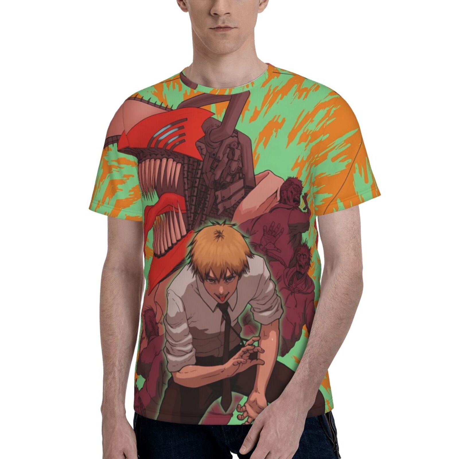 Chainsaw Man 3d Print Graphic T Shirt Short Sleeve Summer T-Shirt ...