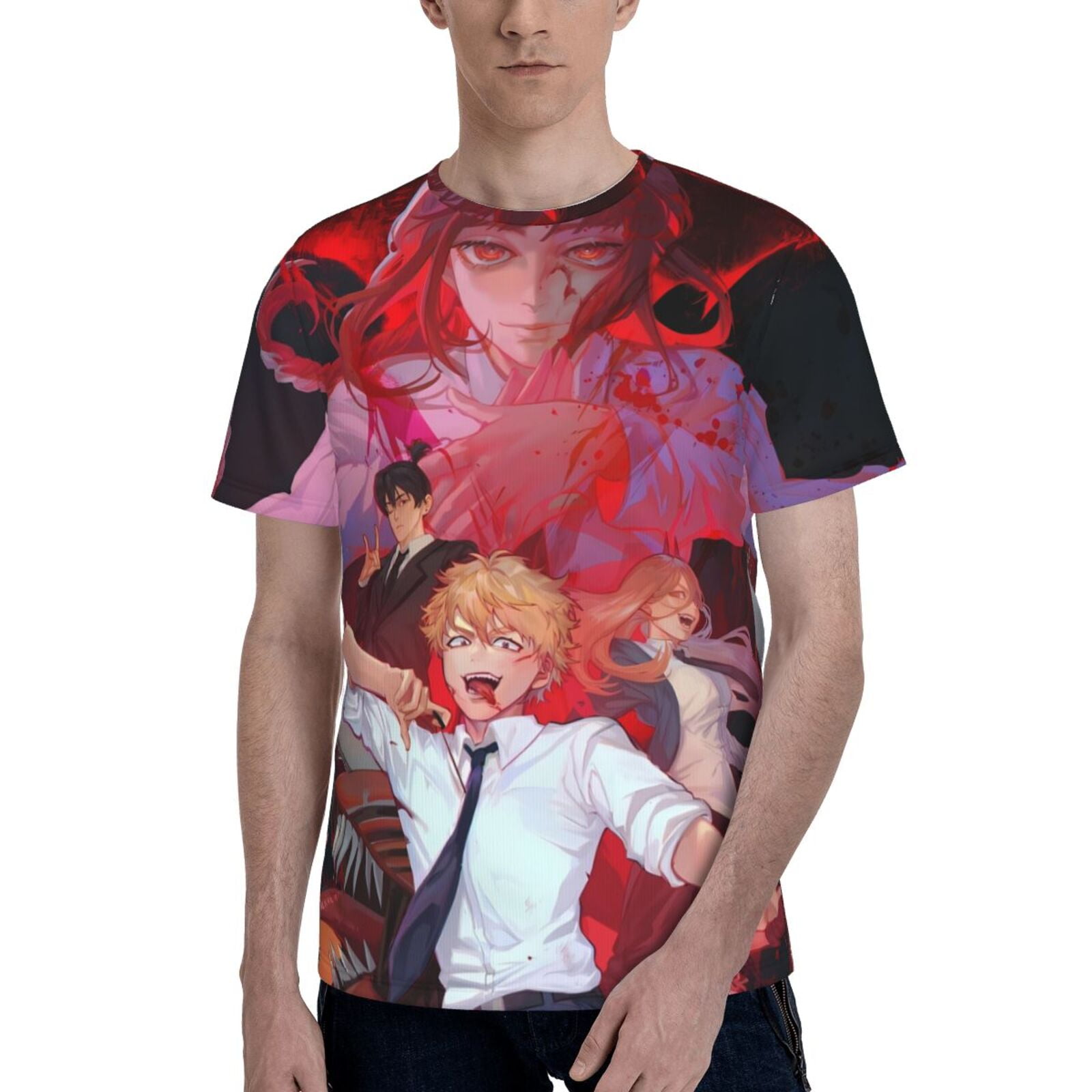 Chainsaw Man 3d Print Graphic T Shirt Short Sleeve Summer T-Shirt ...