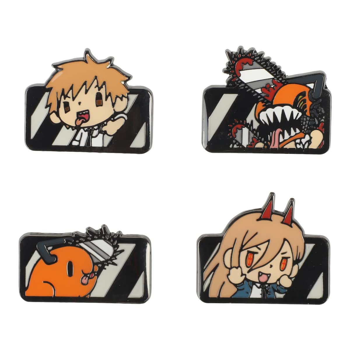 Bioworld Chainsaw Man Set of 4 Enamel Pins - Walmart.com