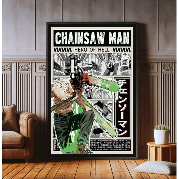 Chainsaw Man Denji Anime, High Quality Canvas, Japanese Popular Anime ...