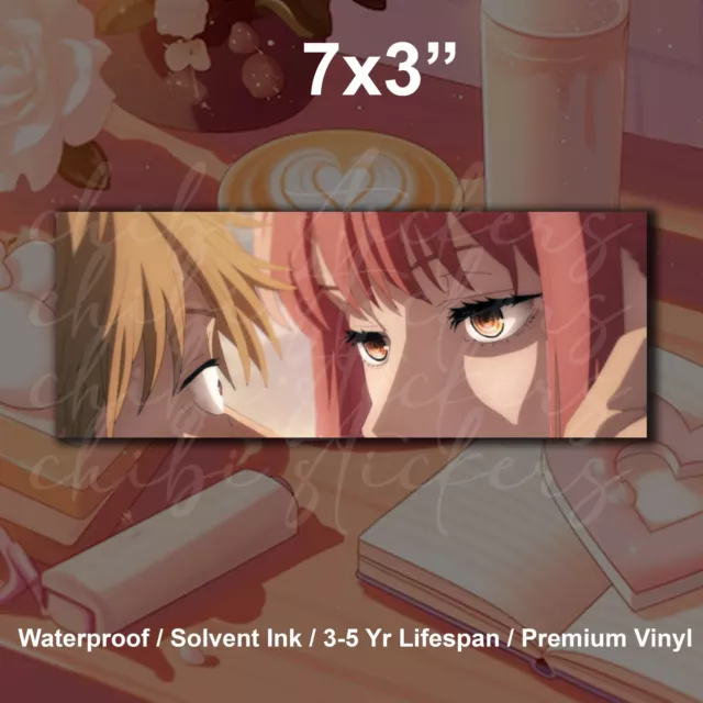 Chainsaw Man Denji Makima Bumper Sticker Slap Anime Jdm Vinyl Decal ...