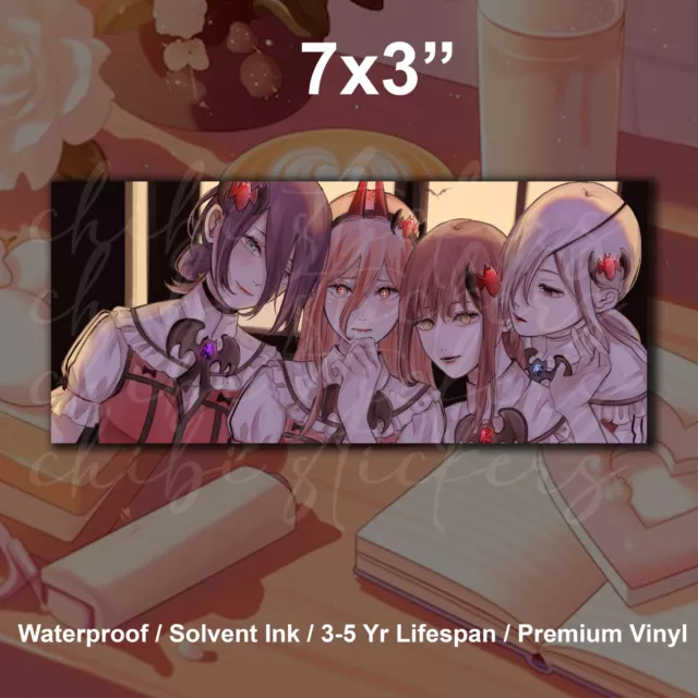 Chainsaw Man Denji Makima Demon Girls Power Bumper Sticker Anime Jdm ...