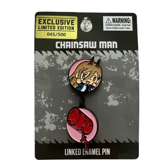 Chainsaw Man Enamel Pin SDCC 2024 Exclusive Sticker Limited Edition 500 ...
