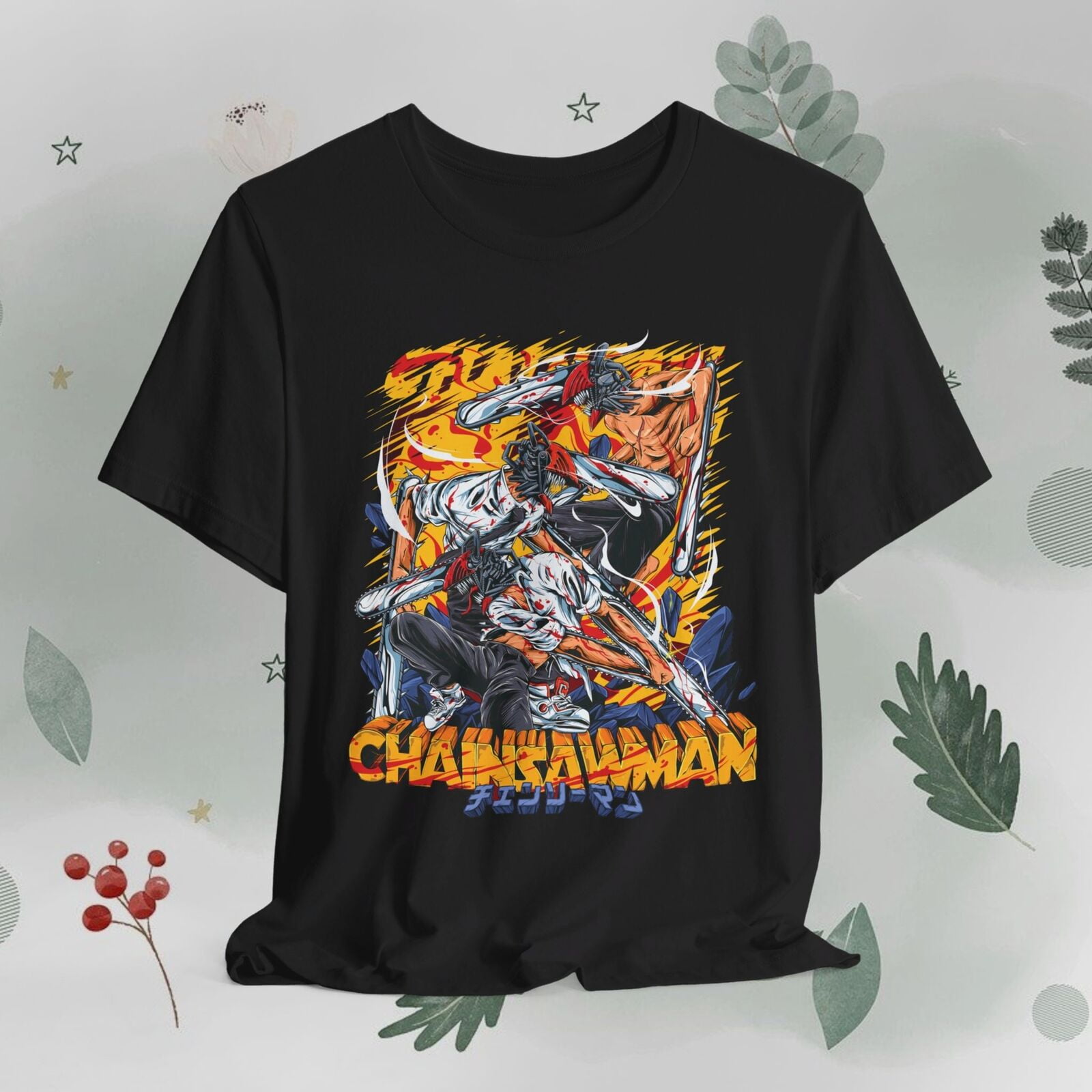Chainsaw Man Fan Made T-shirt, Chenso Man, Denji, Pochita, Devil ...