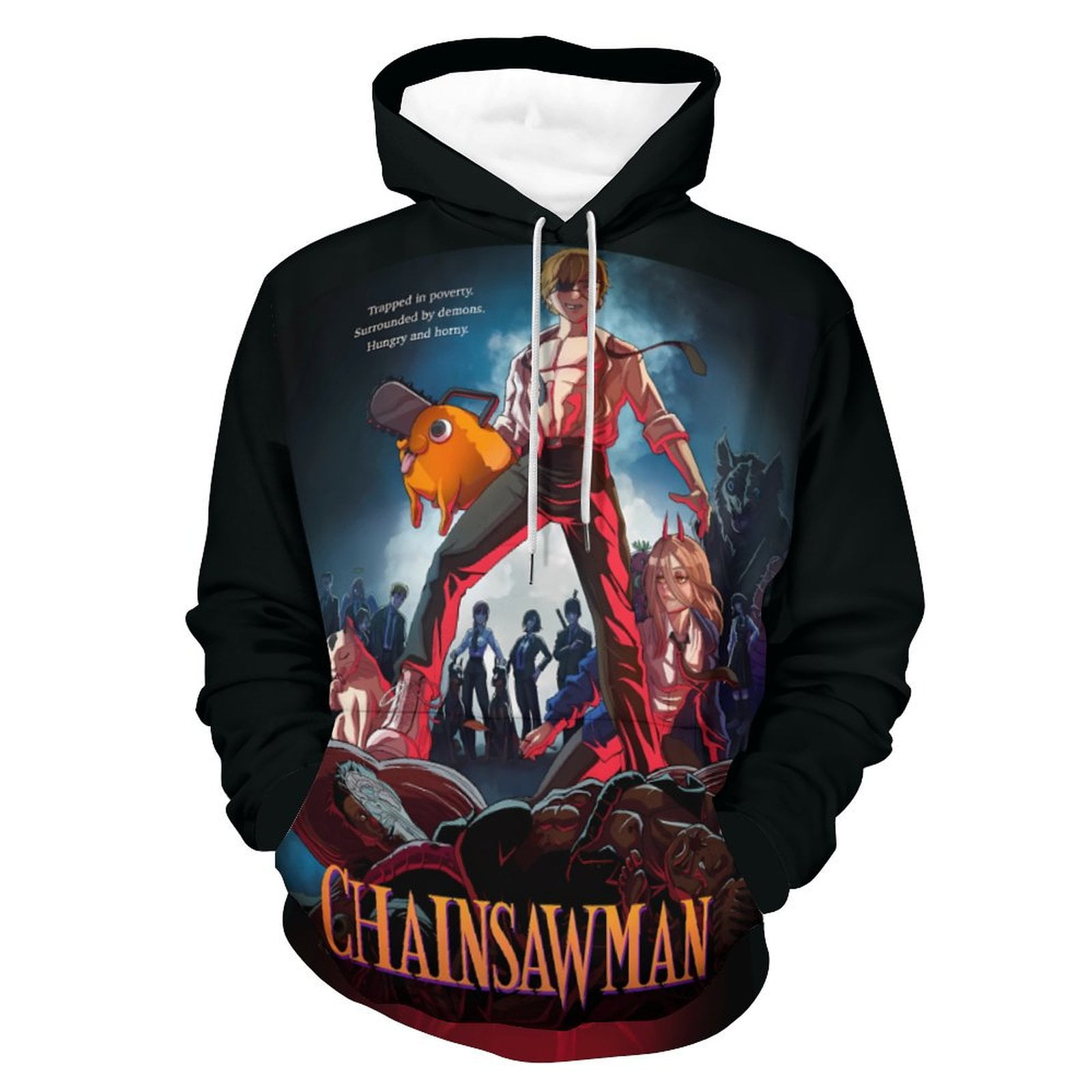 Chainsaw Man Hoodie Unisex 3d Novelty Hoodies Graphic Hoodies Pullover ...