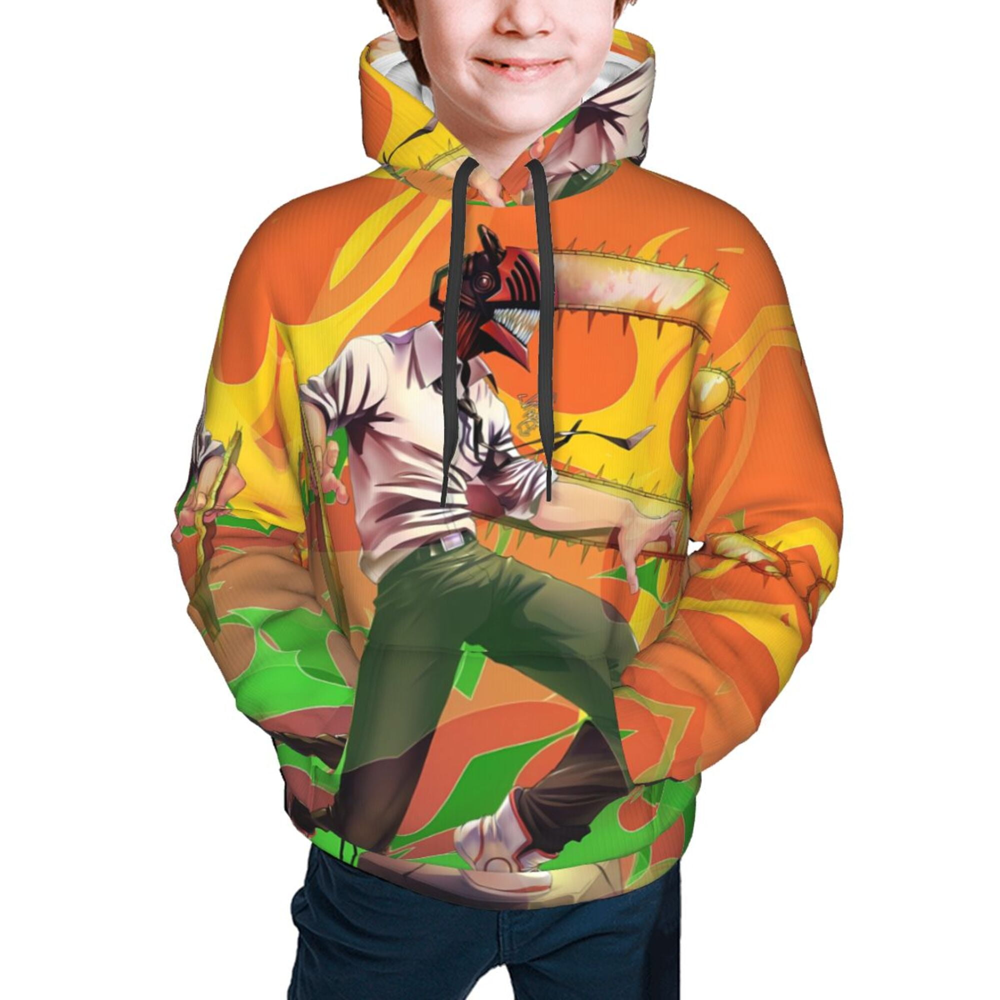 Chainsaw Man Hoodies Pullover For Boys Girls 3d Printed Hooded ...