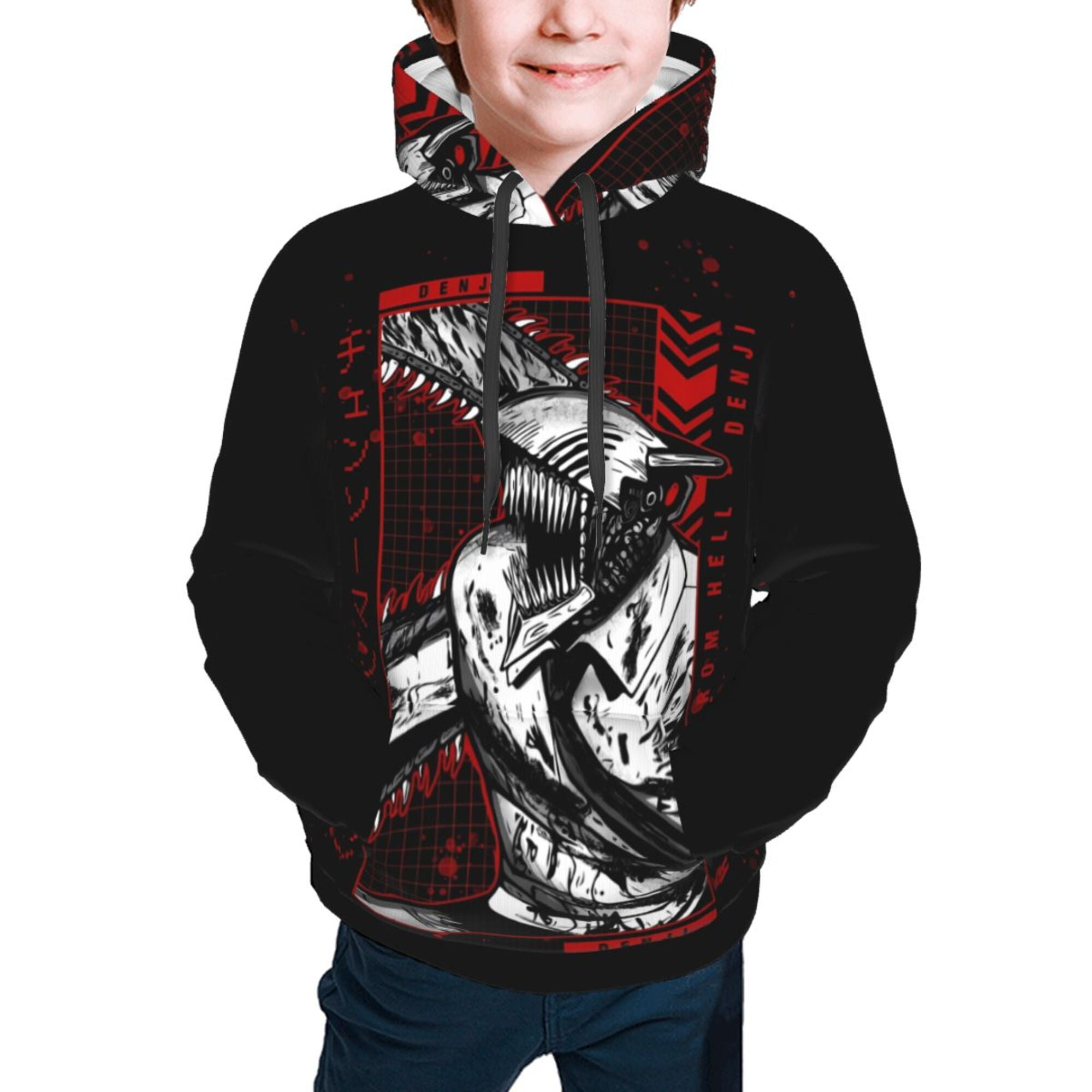 Chainsaw Man Hoodies Pullover For Boys Girls 3d Printed Hooded ...