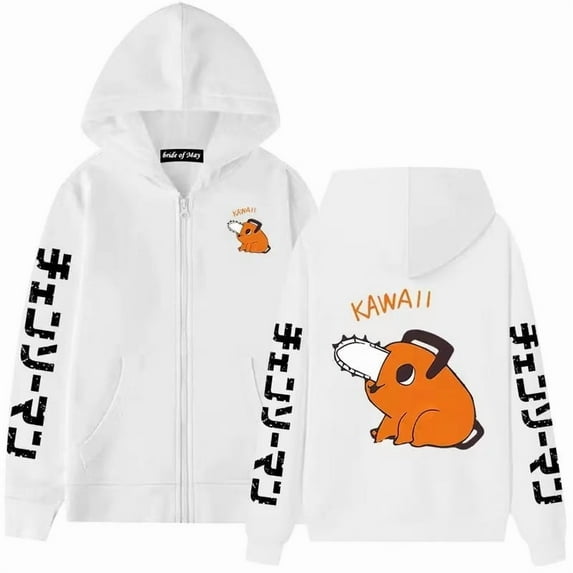 Chainsaw Man Makima Graphic Sweatshirts Anime Zipper Pullover It's ...