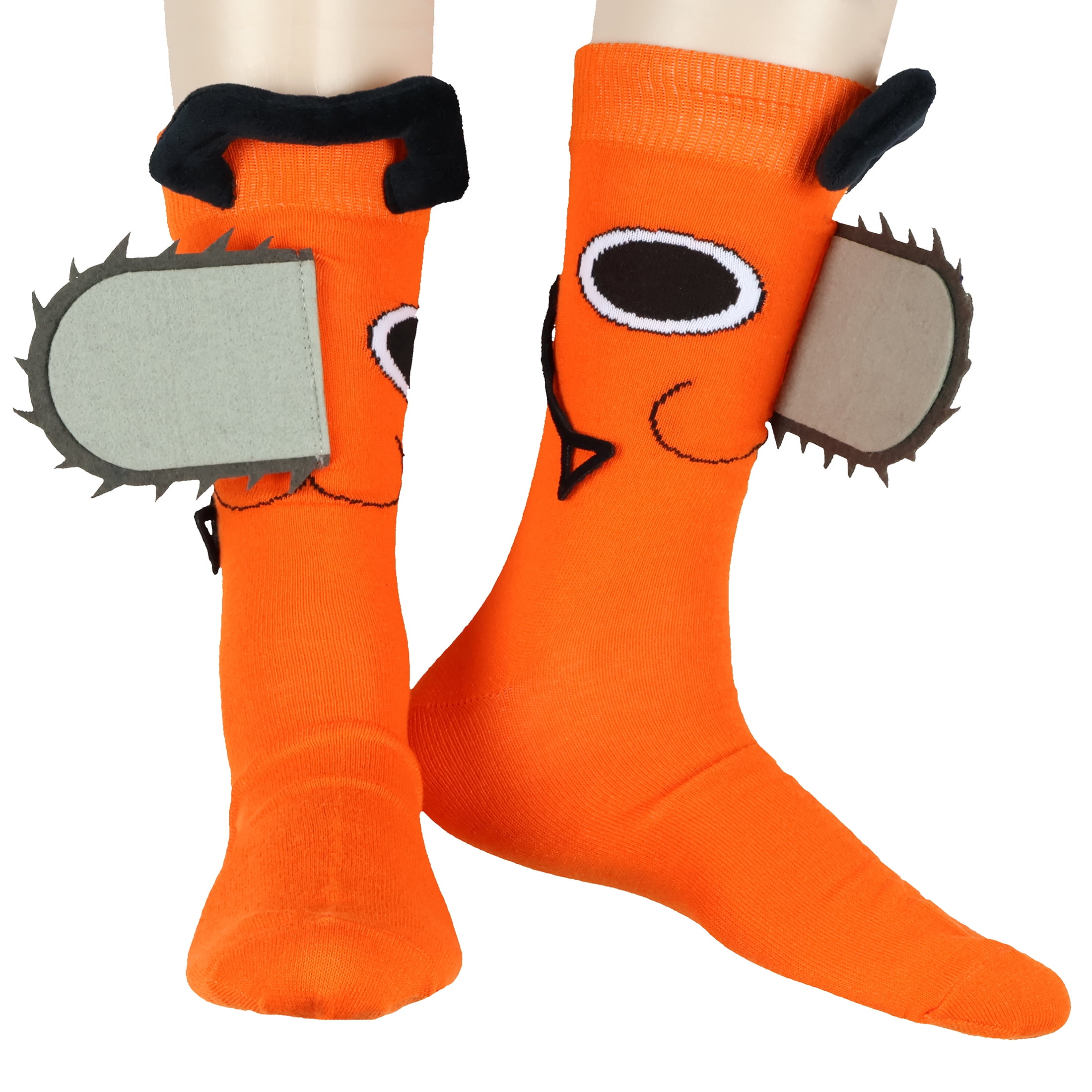 Chainsaw Man Men's Pochita 3D Pull Start Handle Chainsaw Crew Sock Fits ...