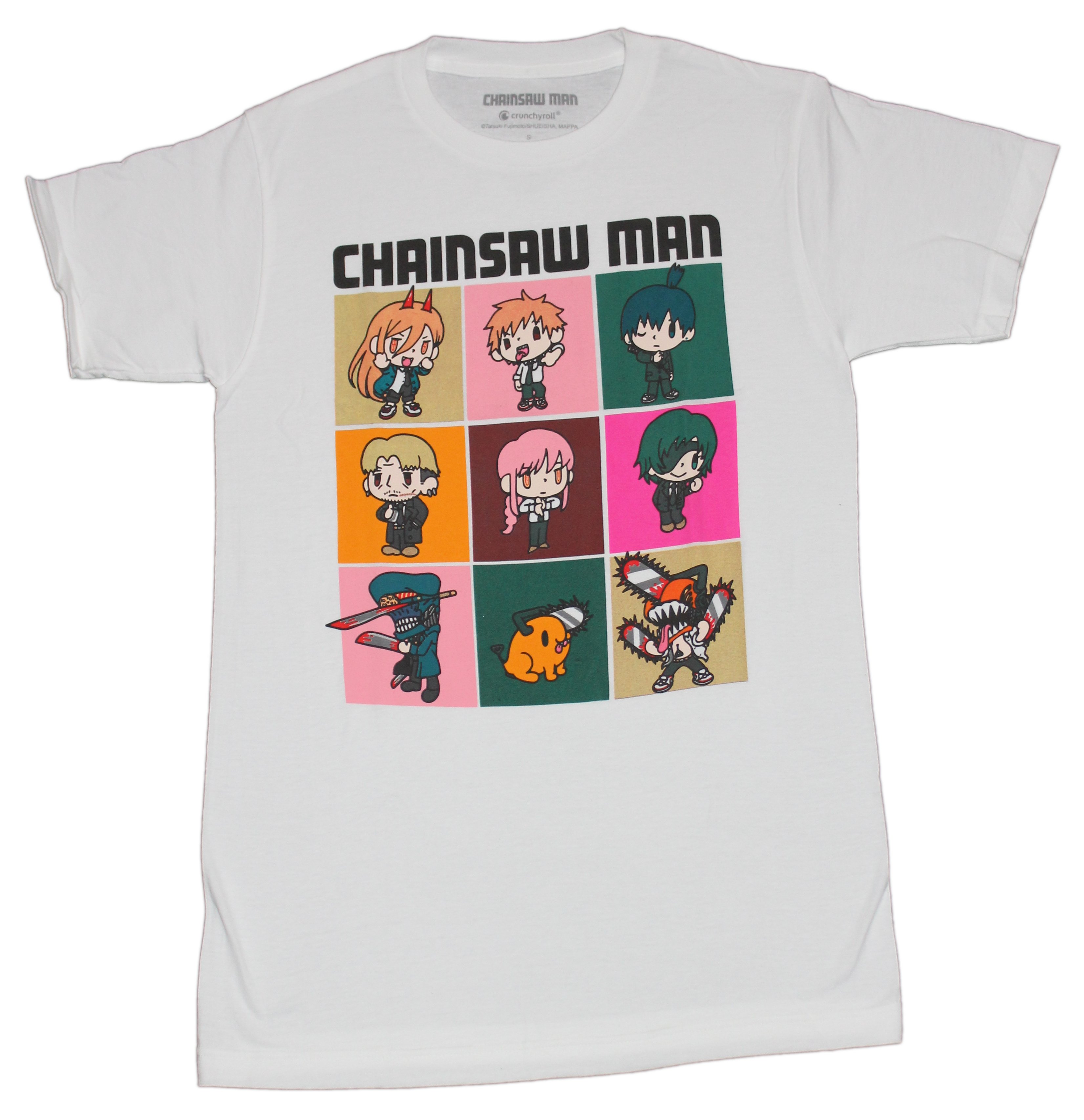Chainsaw Man Mens T-Shirt - Chibi Character Boxes (Small) - Walmart.com