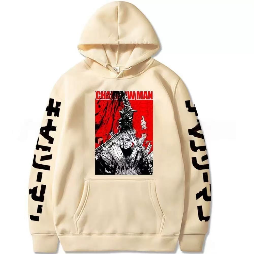 Chainsaw Man New Anime Merch Cosplay Hoody Drawstring Long Sleeve ...