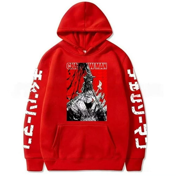 Chainsaw Man New Anime Merch Cosplay Hoody Drawstring Long Sleeve ...