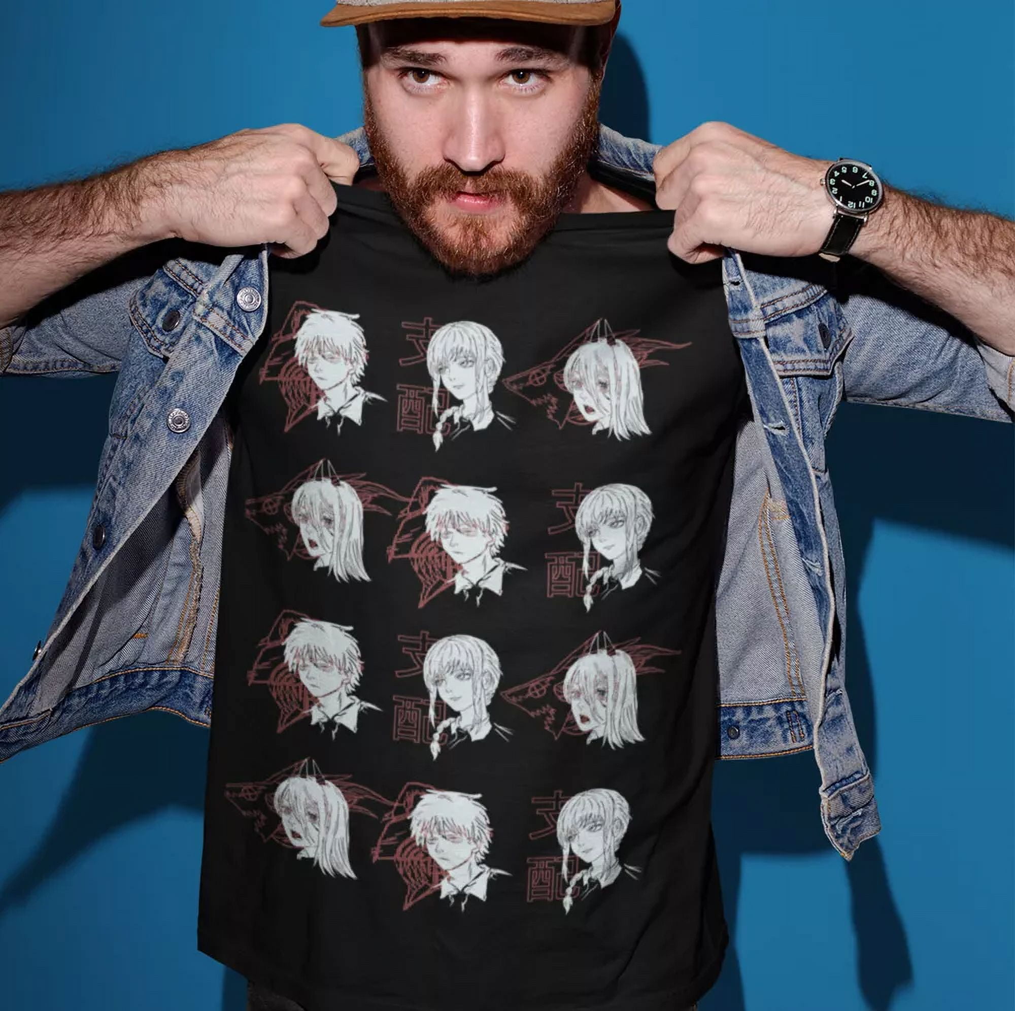 Chainsaw Man New T-Shirt, Man, Denji, Demon, Devil, Pochita, Makima, Power, Aki, Graphics Hot ...