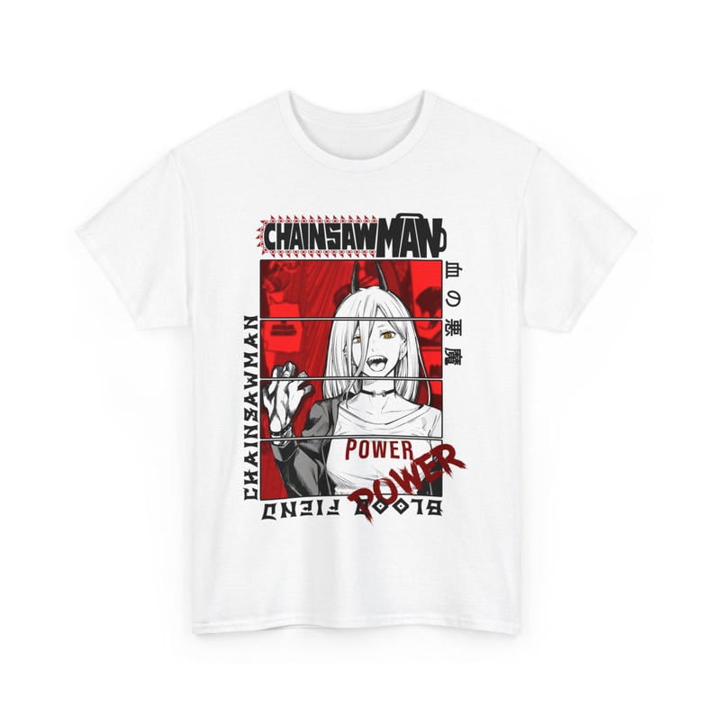 Chainsaw Man Power Anime Unisex Heavy Cotton Tee - Walmart.com