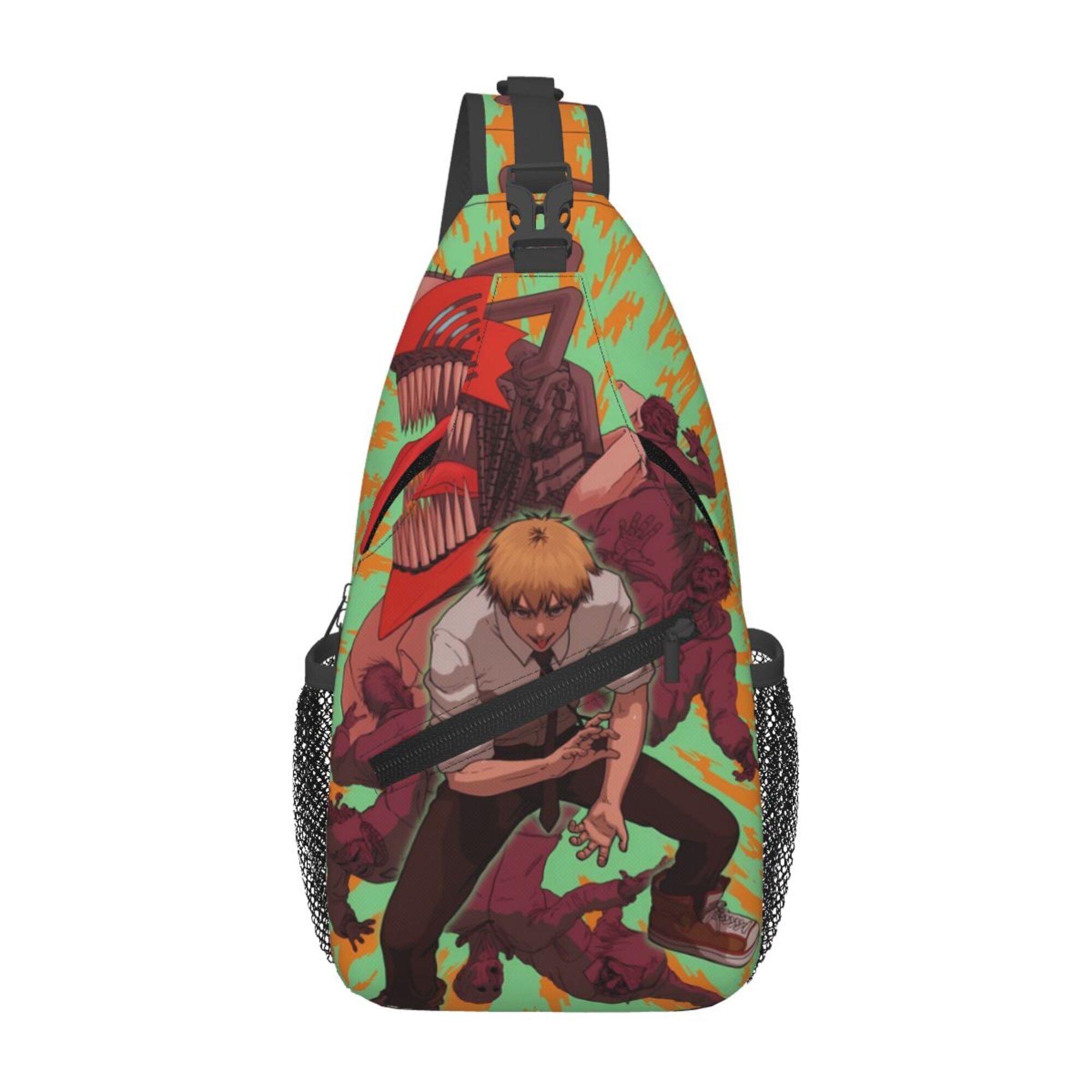 Chainsaw Man Sling Bag Crossbody Sling Backpack Chest Bag Daypack ...