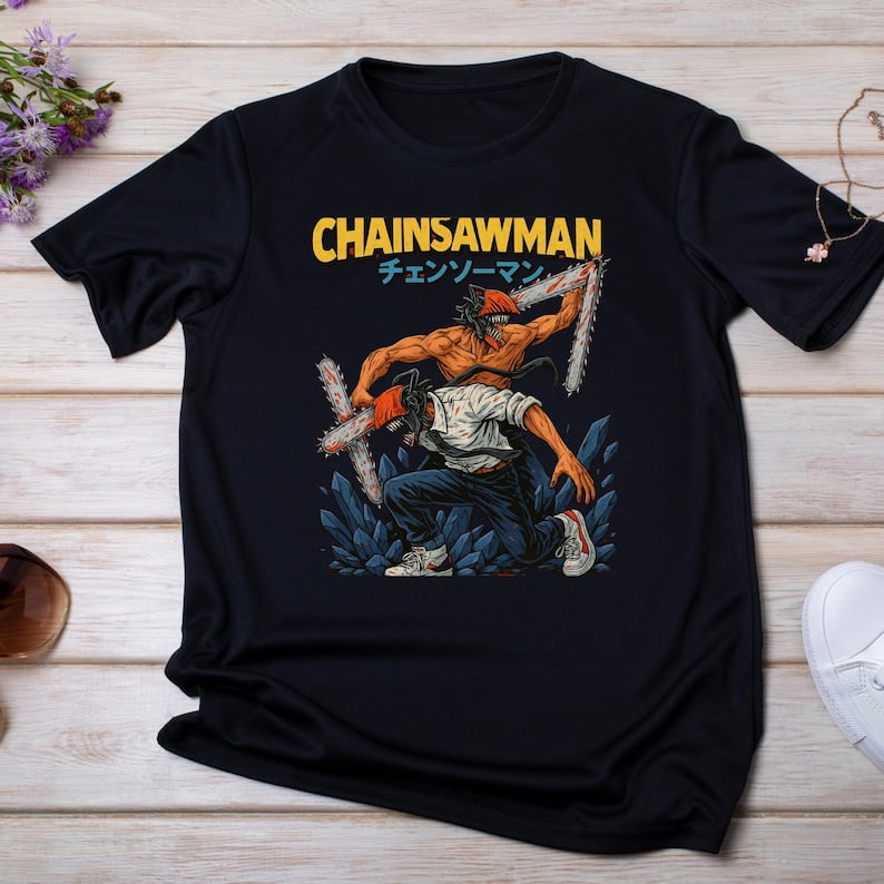 Chainsaw Man Tee, Makima Power Denji Shirt, Anime Graphic Tee - Walmart.com