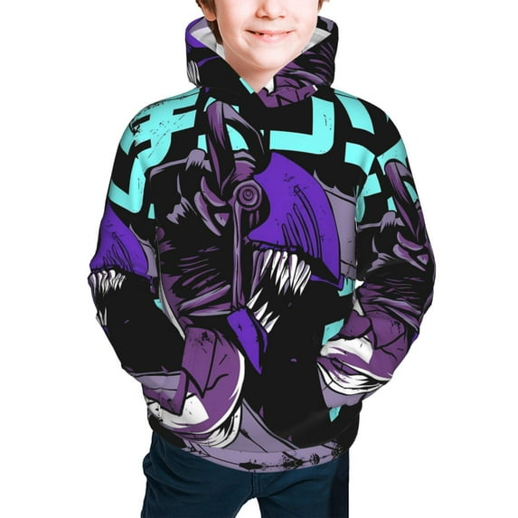 Chainsaw Man Teen Hoodie Soft Lightweight Pullover Unisex Graphic ...