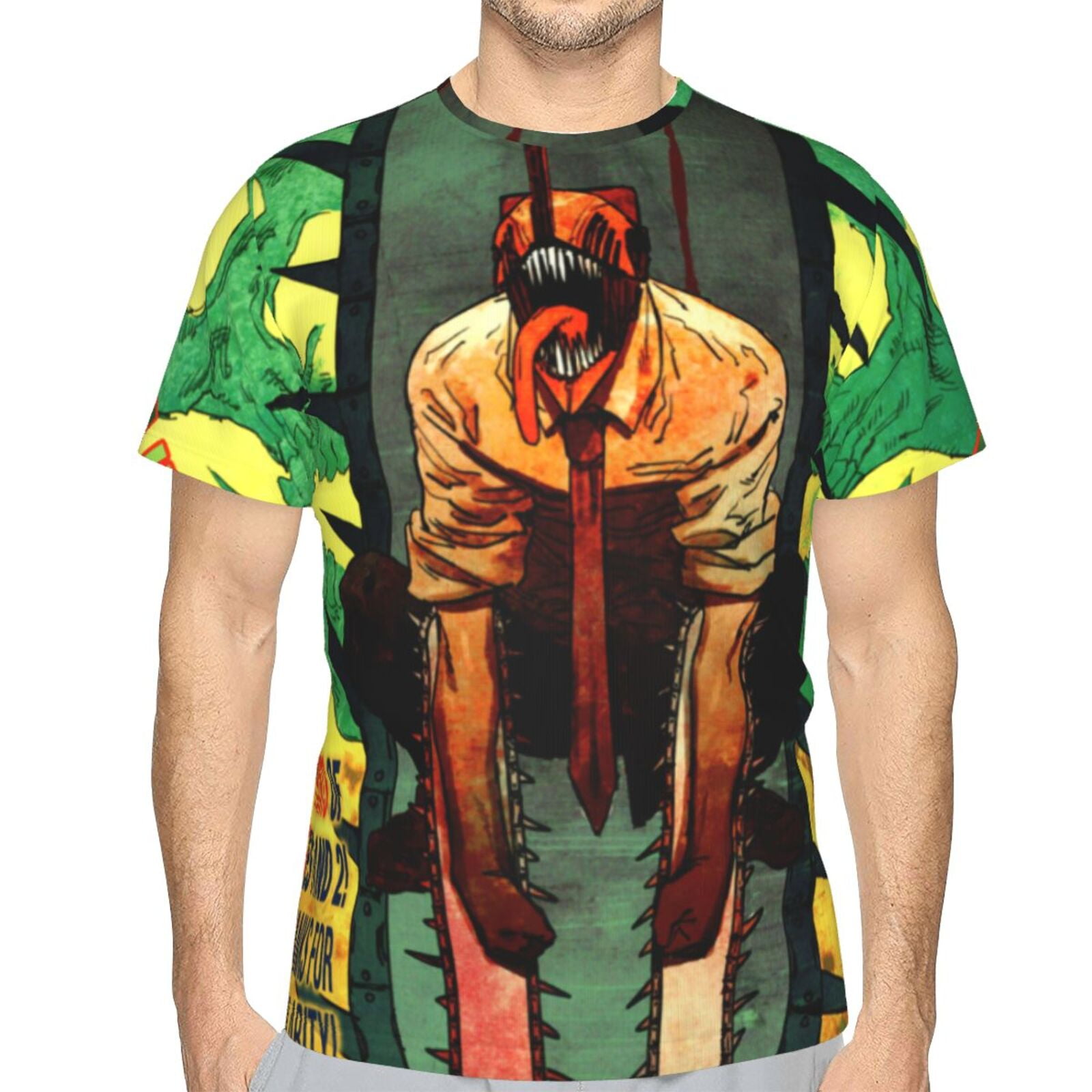 Chainsaw Man Unisex 3d Pattern Printed Short Sleeve T-Shirts Casual ...