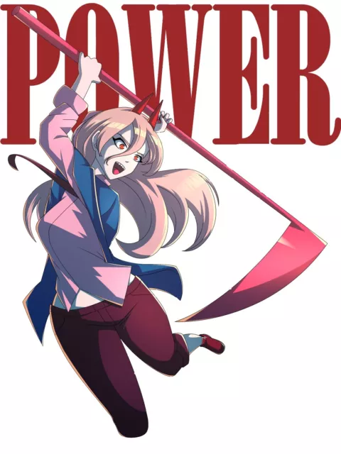 Chainsaw Manpower Stickers Phone Decal Water Bottle Stickers Car Decals ...