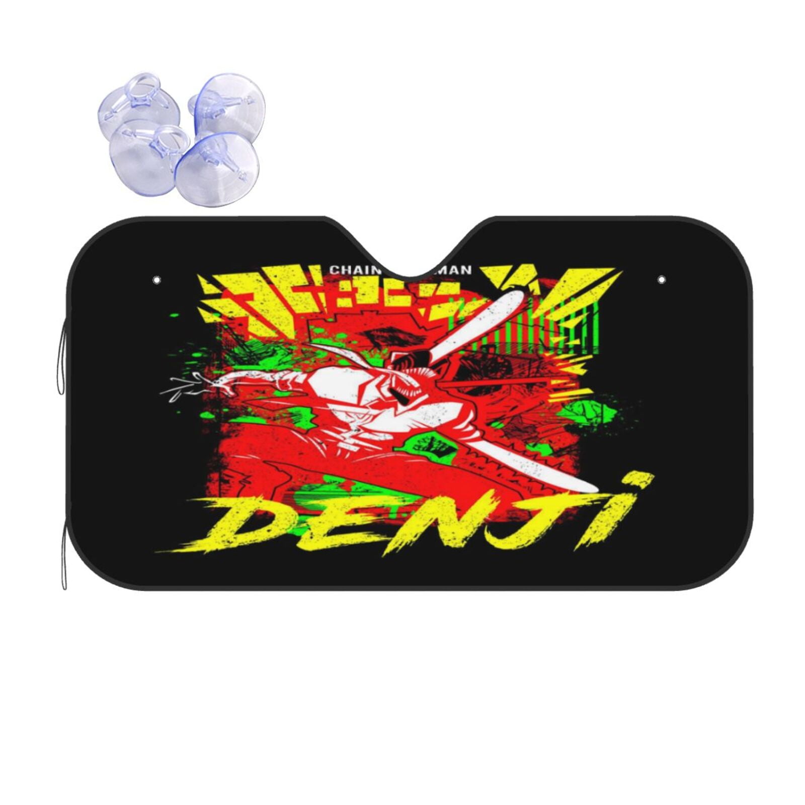 Chainsaw Orange Men Car Sunshade Front Windshield Sun Shades Car ...