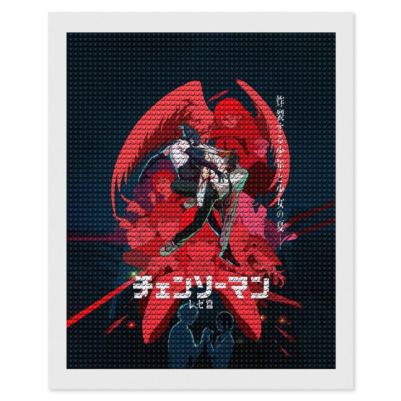 Chainsaw Orange Men Diamond Art Kits for Adults DIY 5D Round Full Drill ...