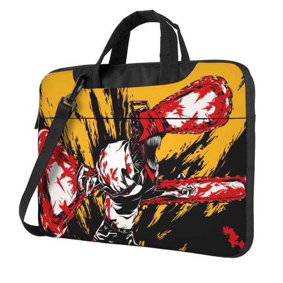 Chainsaw Orange Men Laptop Bag For Women Men Waterproof Laptop Shoulder ...