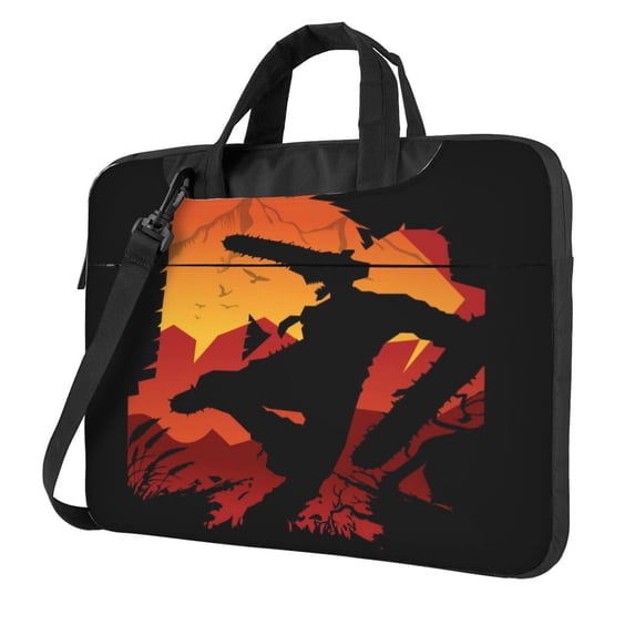 Chainsaw Orange Men Laptop Bag For Women Men Waterproof Laptop Shoulder ...