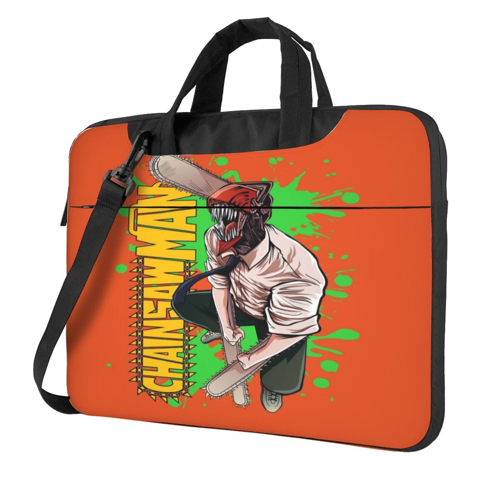 Chainsaw Orange Men Laptop Bag For Women Men Waterproof Laptop Shoulder ...