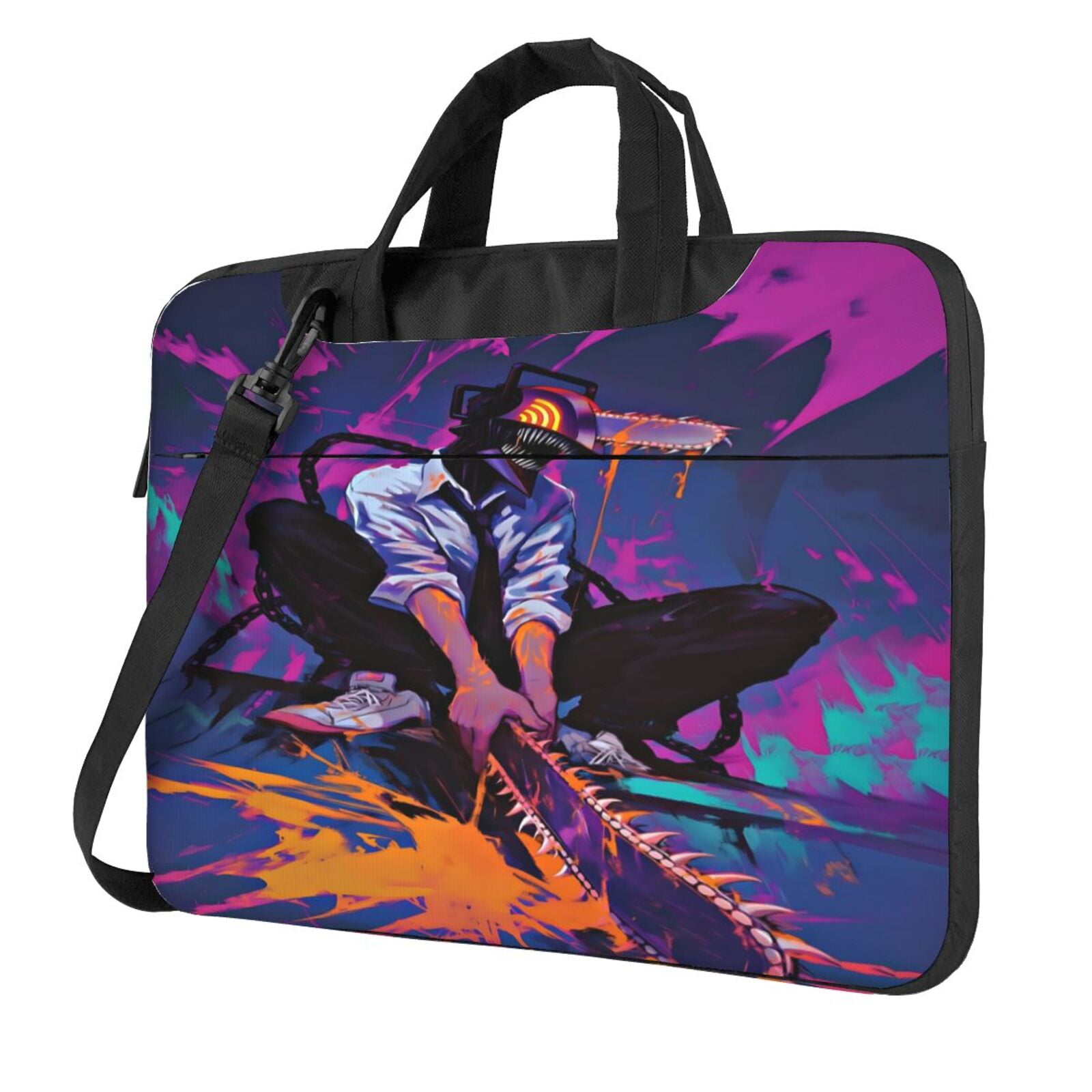 Chainsaw Orange Men Laptop Bag For Women Men Waterproof Laptop Shoulder ...
