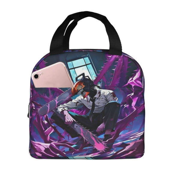 Chainsaw Orange Men Lunch Box Insulated Lunch Bag For Women Men ...