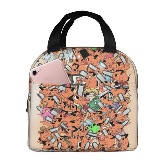 Chainsaw Orange Men Lunch Box Insulated Lunch Bag For Women Men ...