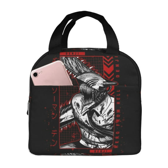 Chainsaw Orange Men Lunch Box Insulated Lunch Bag For Women Men ...