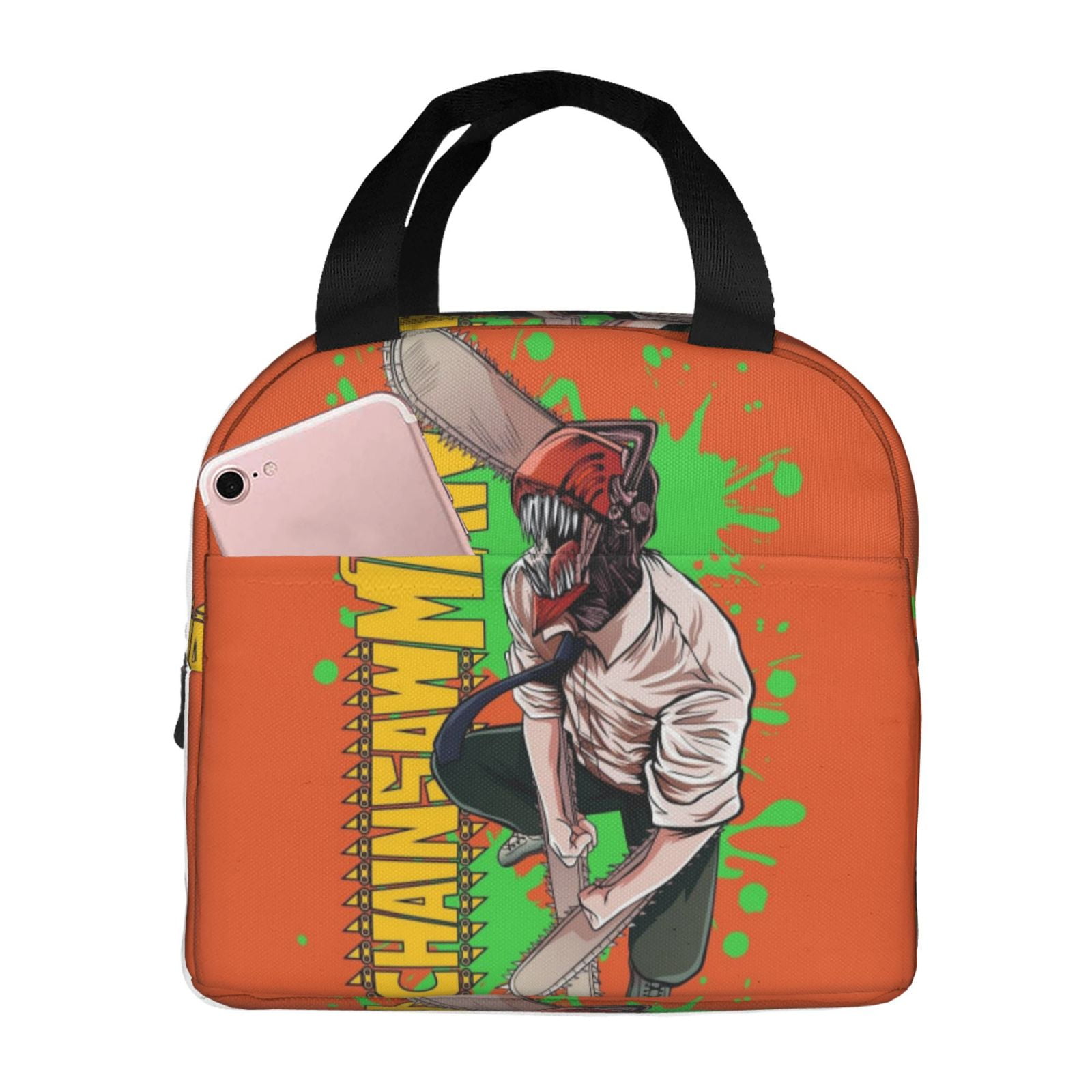 Chainsaw Orange Men Lunch Box Insulated Lunch Bag For Women Men ...