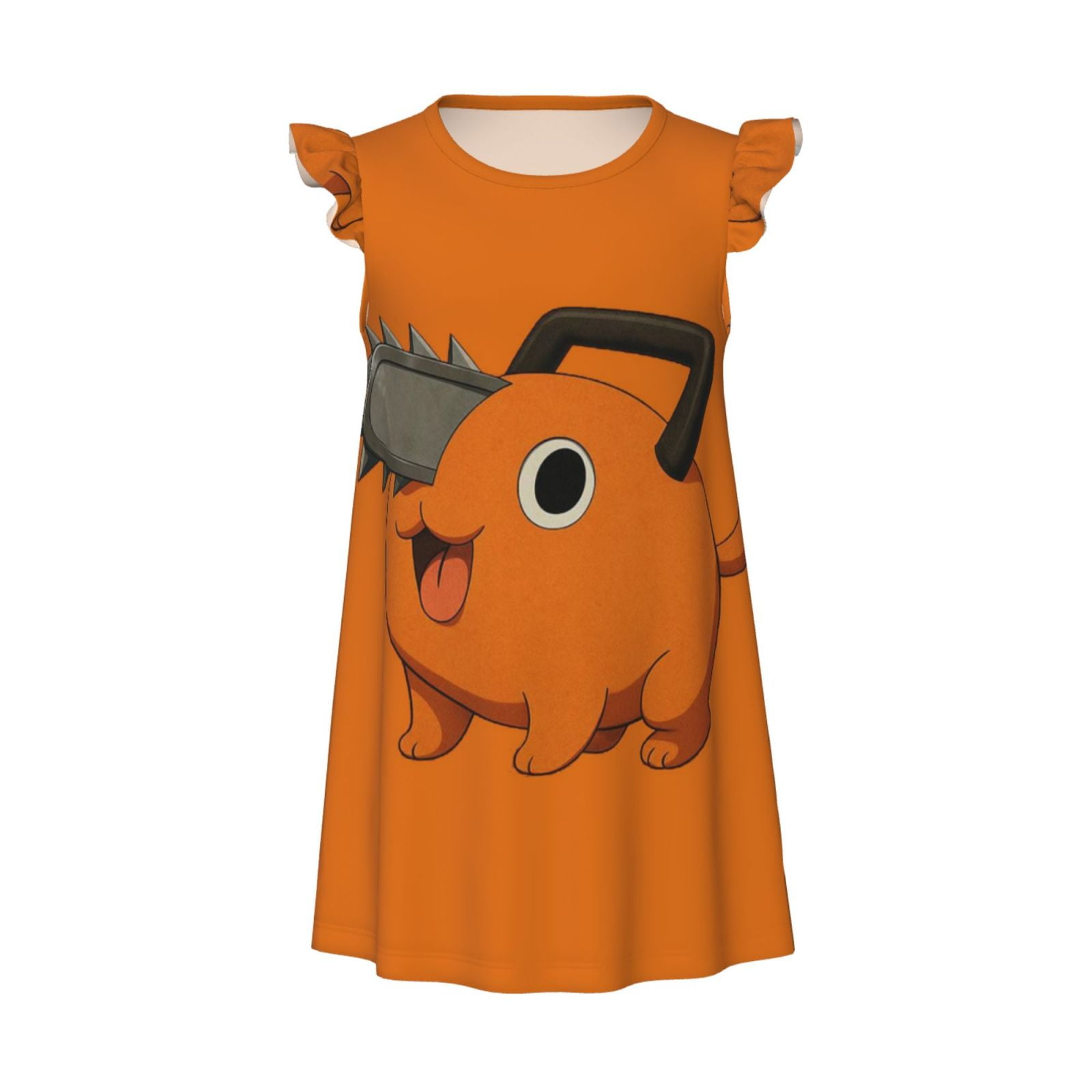 Chainsaw Orange Men Nightgown Princess Pajama Dresses For Sleepwear ...