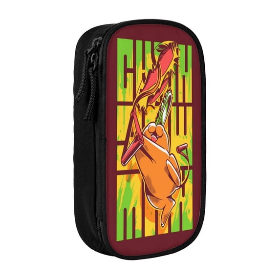 Chainsaw Orange Men Pencil Case Portable Pen Bag Pouch With Zipper ...