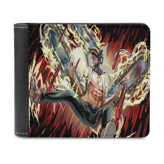 Chainsaw Orange Men Wallet for Men Leather Purse Clutch Card Holders ...