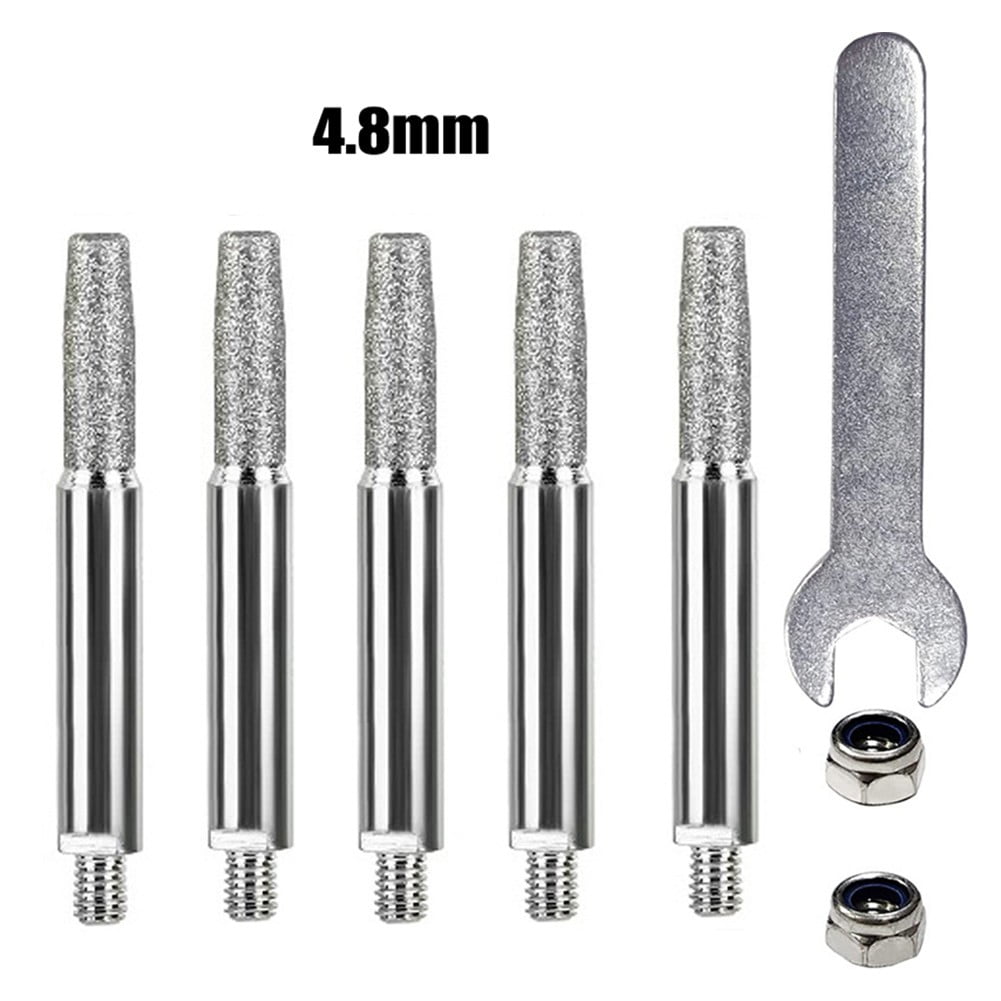 Chainsaw Sharpener Part Diamond Coated Grinding Head Cylindrical Burr 4 ...