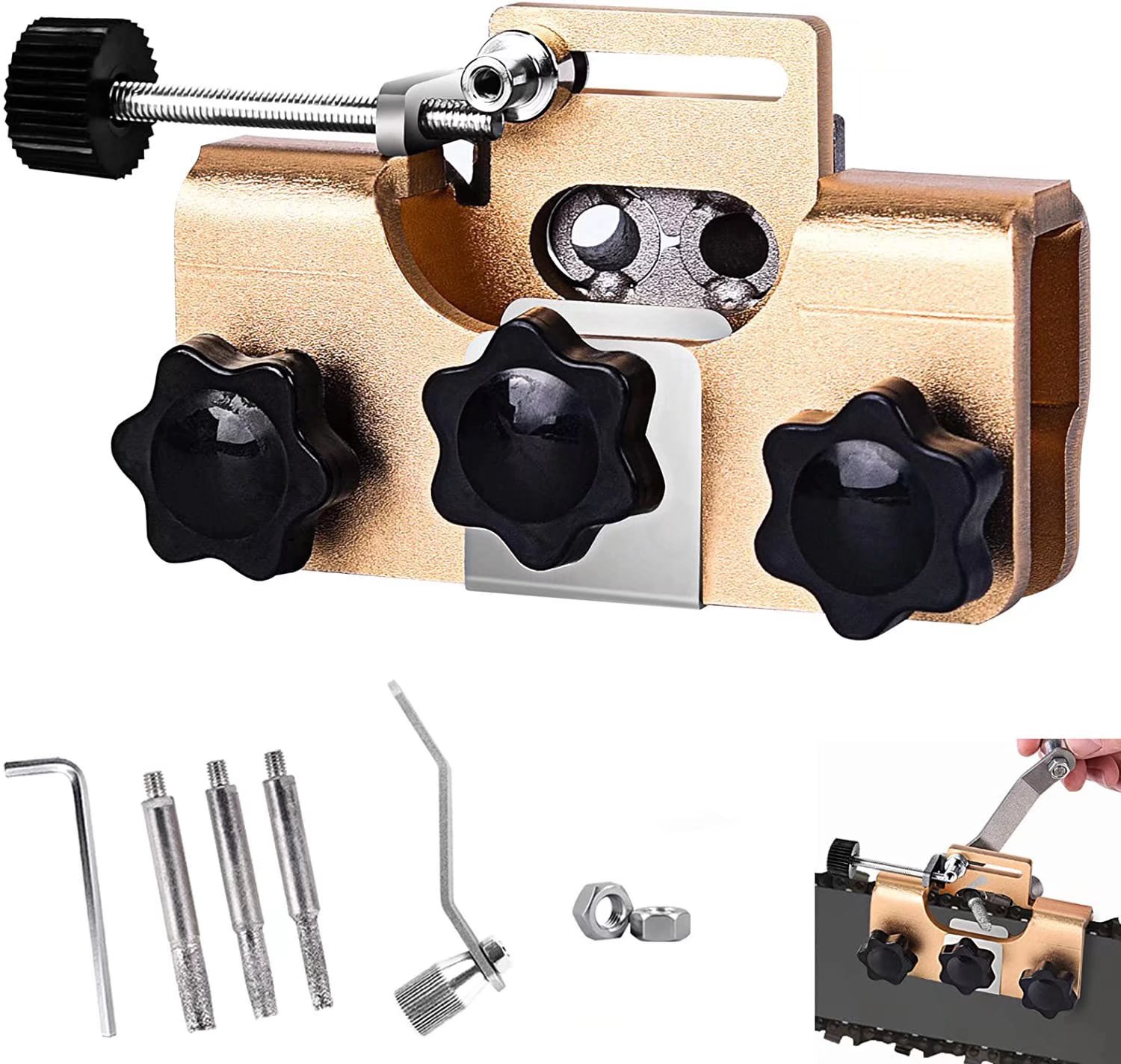 Chainsaw Sharpening Kit,SL.GT,Chainsaw Chain Sharpener,Portable Fast ...
