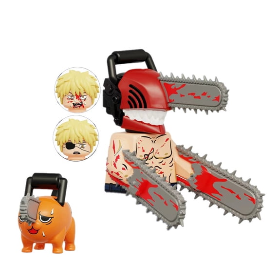 Chainsaws Man Denji Pochita Makima Power Movies Anime Building Blocks ...